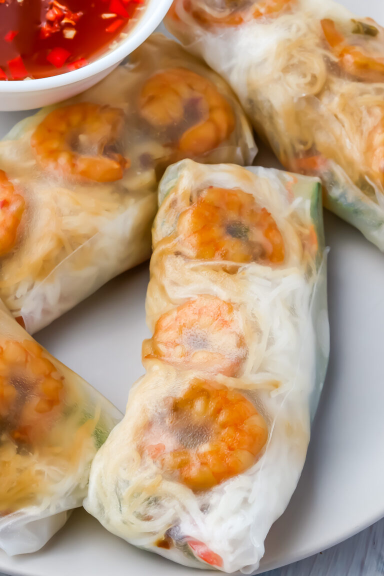 The BEST Fresh Shrimp Summer Rolls (+ 3 Dipping Sauces)