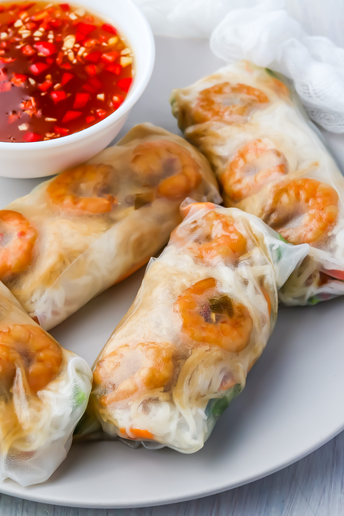 The BEST Fresh Shrimp Summer Rolls (+ 3 Dipping Sauces)