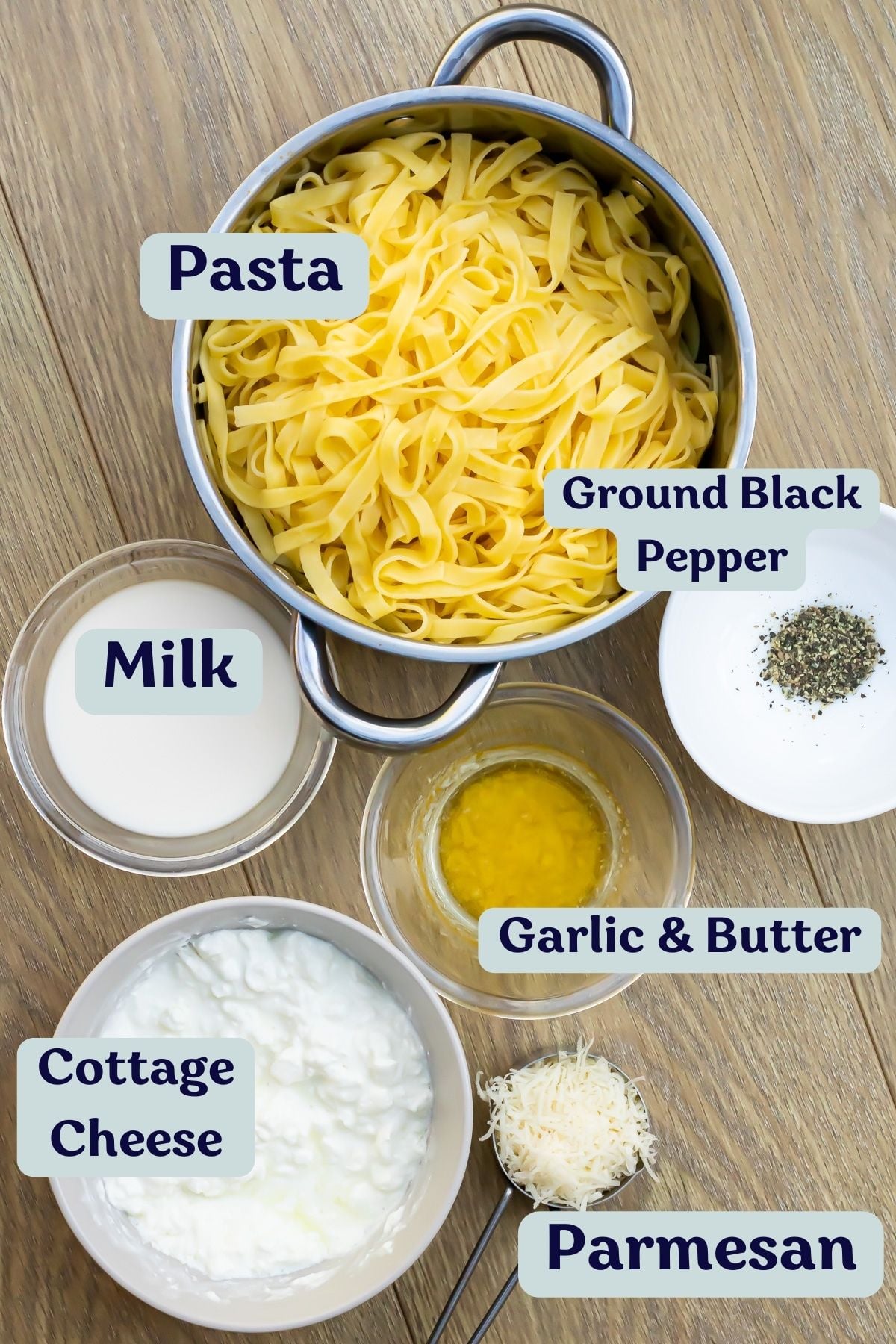 Easy Cottage Cheese Alfredo (Low Cal, High Protein)