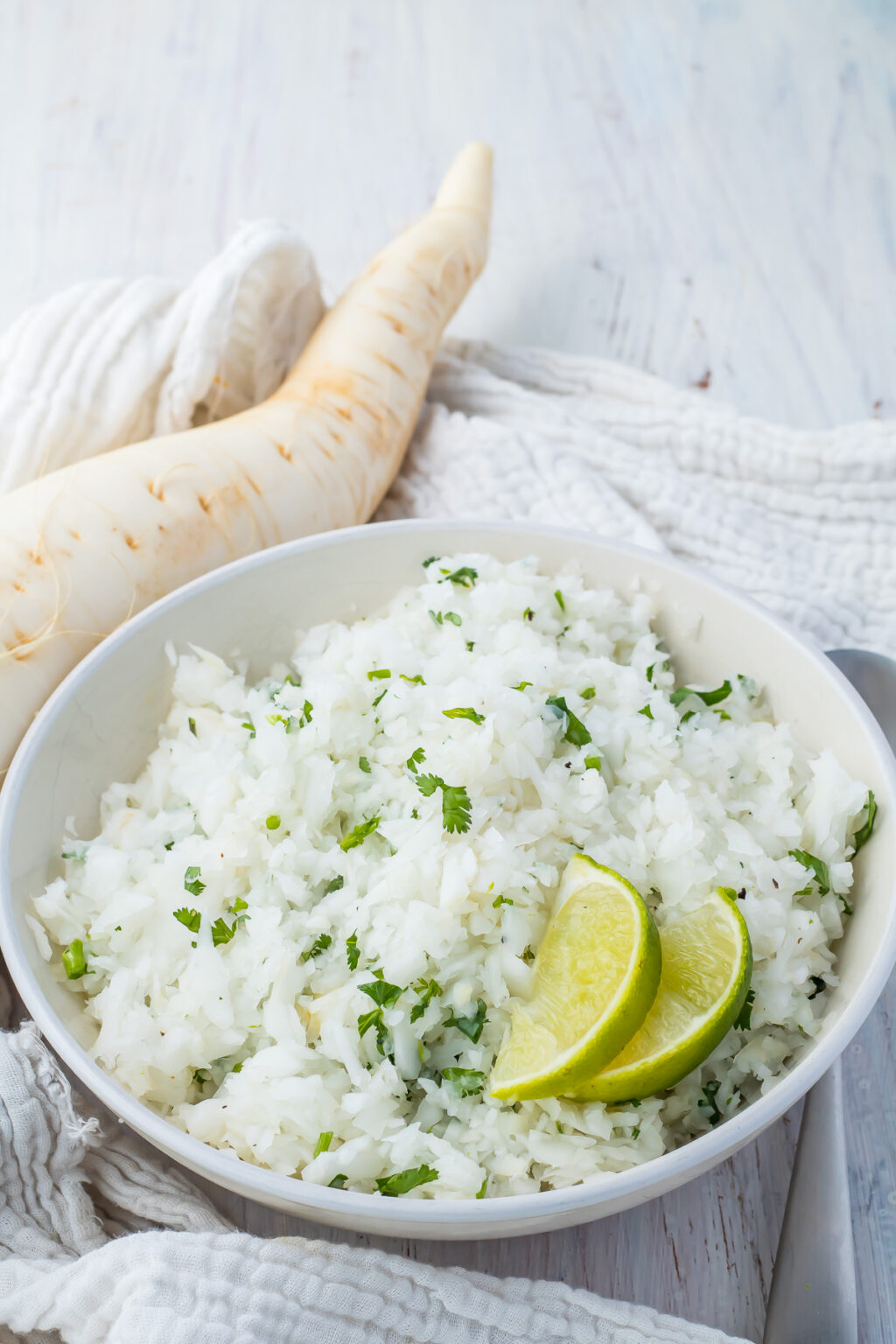 Cilantro Lime Radish Rice (Keto, Whole30, Paleo, Low Carb)