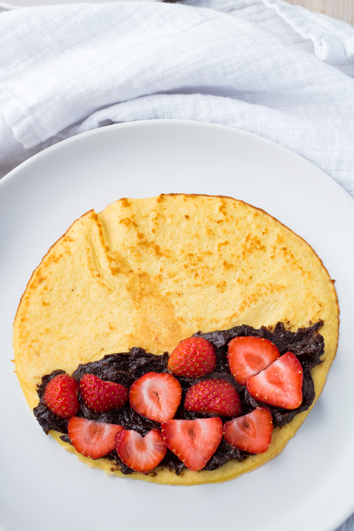 Keto Strawberry Nutella Crepe Recipe (+ DIY Sugar-Free Nutella)