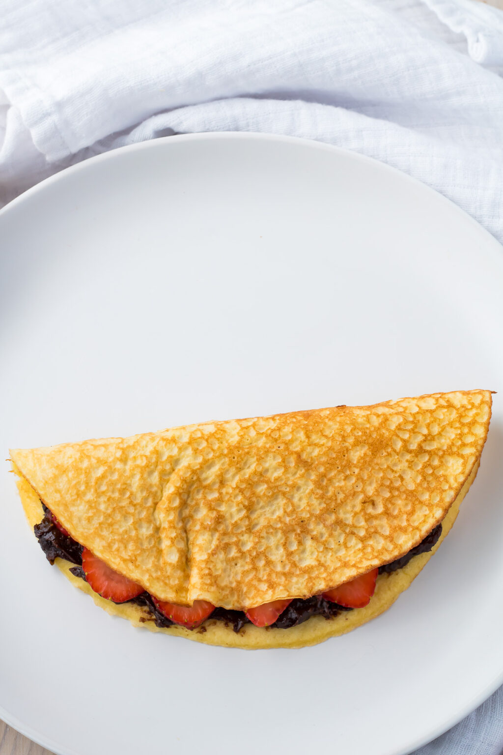 Keto Strawberry Nutella Crepe Recipe (+ DIY Sugar-Free Nutella)
