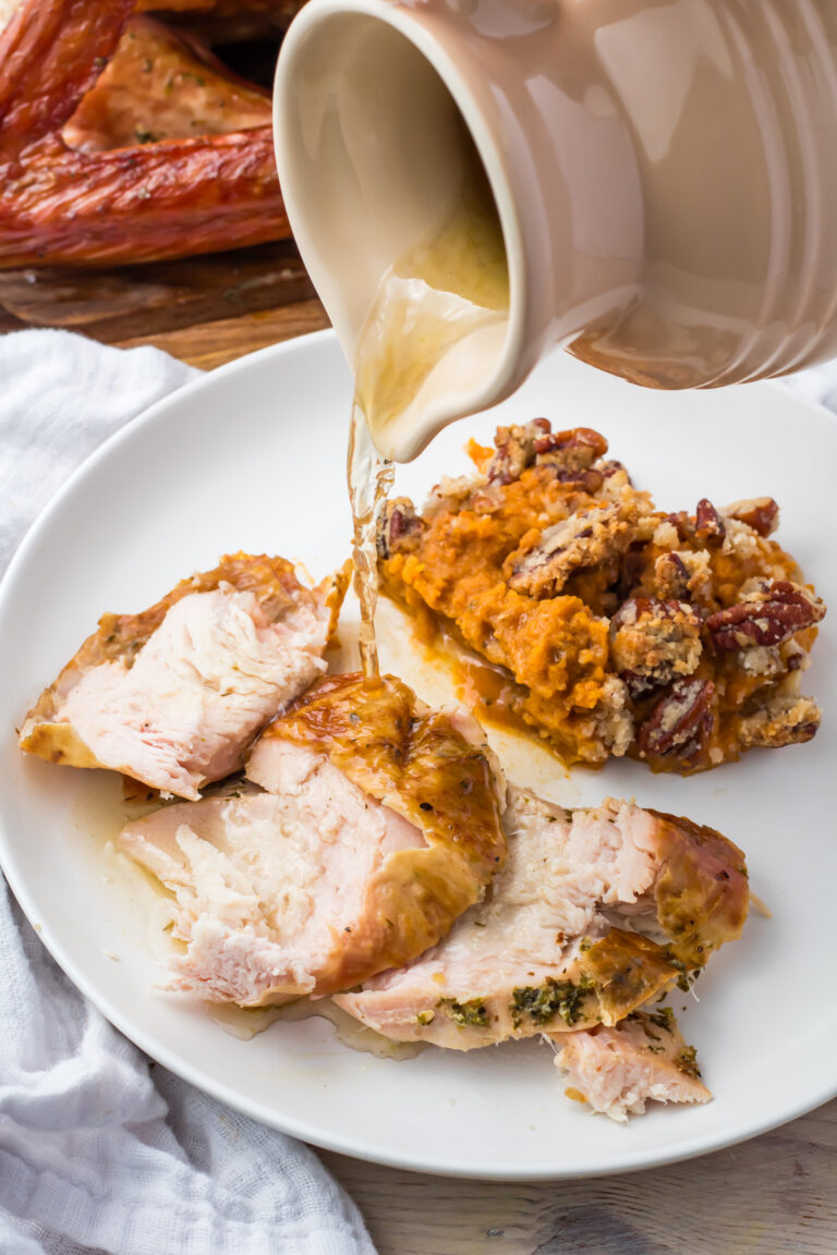 Smoked Spatchcock Turkey Recipe with Au Jus